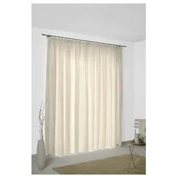 Vorhang WIRTH "ILSENBURG" Gr. 3, beige (creme), B:135cm H:225cm, Jacquard, Polyacryl, Polyester, Gardinen