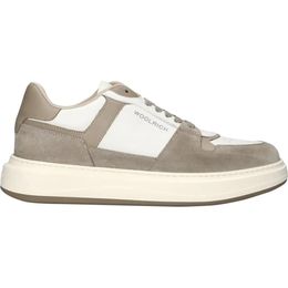 Woolrich Low-Top Sneaker - Arrow Court Camoscio Sneaker Beige - Off White - Gr. 41 (EU) - in Wei&szlig; - f&uuml;r Damen