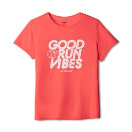 Brooks Distance Short Sleeve 3.0 Bekleidung Damen orange