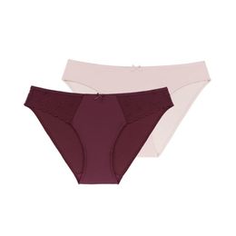Dorina Slip 'Elvera' Damen Größe XL rosa / burgunder