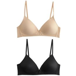 next BH M&auml;dchen Gr&ouml;&szlig;e 140/146 beige / schwarz