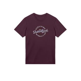F4NT4STIC T-Shirt 'Surviving Fatherhood' Herren Gr&ouml;&szlig;e XL braun / aubergine / wei&szlig;