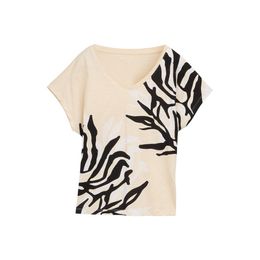 Tom Tailor T-Shirt Damen Größe XXXL beige / schwarz / offwhite