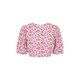 swirly Bluse 'Spring Summer' Damen Größe XL blau / grün / hellpink / weiß