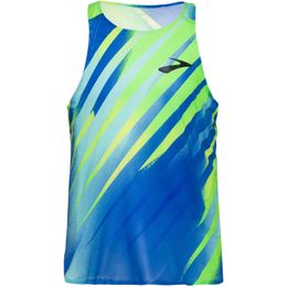 Brooks Elite Funktionstank Herren - blau - Gr. L - Polyester