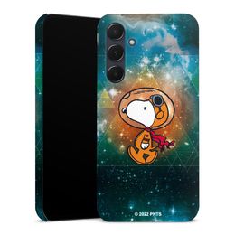 DeinDesign Galaxy A55 5G Handy Premium Case Smartphone Handyh&uuml;lle Schutzh&uuml;lle matt Official Licensed Product Snoopy Astronaut Premium Case