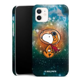 DeinDesign iPhone 12 mini Handy Premium Case Smartphone Handyh&uuml;lle Schutzh&uuml;lle gl&auml;nzend Astronaut Snoopy Official Licensed Product Premium Case