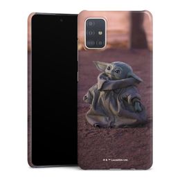 DeinDesign Galaxy A51 Handy Premium Case Smartphone Handyh&uuml;lle Schutzh&uuml;lle gl&auml;nzend The Child Star Wars Baby Yoda Premium Case
