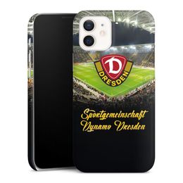 DeinDesign iPhone 12 Handy Premium Case Smartphone Handyh&uuml;lle Schutzh&uuml;lle matt Sgd Sg Dynamo Dresden Official Licensed Product Premium Case
