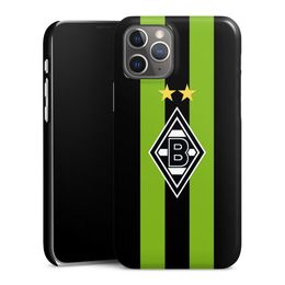 DeinDesign iPhone 12 Pro Handy Premium Case Smartphone Handyh&uuml;lle Schutzh&uuml;lle gl&auml;nzend Stripes Borussia M&ouml;nchengladbach Gladbach Premium Case