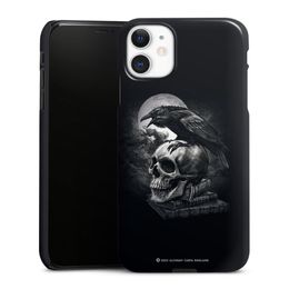DeinDesign iPhone 11 Handy Premium Case Smartphone Handyh&uuml;lle Schutzh&uuml;lle gl&auml;nzend Skull Raven Skulls Premium Case