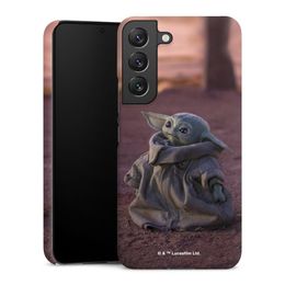 DeinDesign Galaxy S22 Handy Premium Case Smartphone Handyh&uuml;lle Schutzh&uuml;lle matt The Child Star Wars Baby Yoda Premium Case