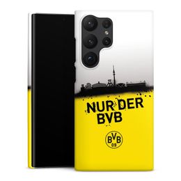 DeinDesign Galaxy S23 Ultra Handy Premium Case Smartphone Handyh&uuml;lle Schutzh&uuml;lle gl&auml;nzend Borussia Dortmund Statement Bvb Premium Case