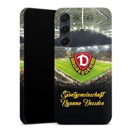 DeinDesign Galaxy A55 5G Handy Premium Case Smartphone Handyh&uuml;lle Schutzh&uuml;lle matt Sg Dynamo Dresden Sgd Official Licensed Product Premium Case