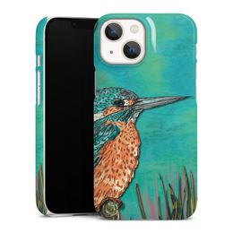 DeinDesign iPhone 13 Mini Handy Premium Case Smartphone Handyh&uuml;lle Schutzh&uuml;lle gl&auml;nzend Painting Bird Animals Premium Case