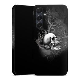 DeinDesign Galaxy A55 5G Handy Premium Case Smartphone Handyh&uuml;lle Schutzh&uuml;lle matt Gothic Skull Skulls Premium Case