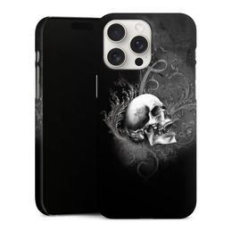DeinDesign iPhone 15 Pro Max Handy Premium Case Smartphone Handyh&uuml;lle Schutzh&uuml;lle matt Gothic Skull Skulls Premium Case