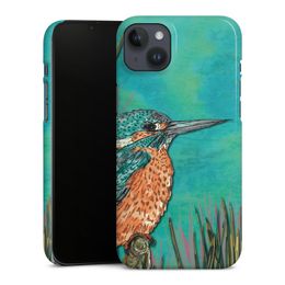 DeinDesign iPhone 14 Plus Handy Premium Case Smartphone Handyh&uuml;lle Schutzh&uuml;lle gl&auml;nzend Painting Bird Animals Premium Case