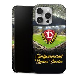DeinDesign iPhone 16 Pro Handy Premium Case Smartphone Handyh&uuml;lle Schutzh&uuml;lle matt Sg Dynamo Dresden Sgd Official Licensed Product Premium Case