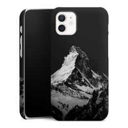 DeinDesign iPhone 12 mini Handy Premium Case Smartphone Handyh&uuml;lle Schutzh&uuml;lle matt Mountain Snow Mountain Top Premium Case