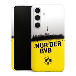 DeinDesign Galaxy S24 Handy Premium Case Smartphone Handyh&uuml;lle Schutzh&uuml;lle matt Borussia Dortmund Statement Bvb Premium Case