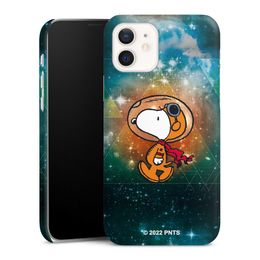 DeinDesign iPhone 12 Handy Premium Case Smartphone Handyh&uuml;lle Schutzh&uuml;lle matt Astronaut Snoopy Official Licensed Product Premium Case