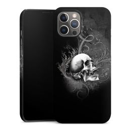DeinDesign iPhone 12 Pro Max Handy Premium Case Smartphone Handyh&uuml;lle Schutzh&uuml;lle matt Gothic Skull Skulls Premium Case