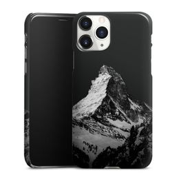 DeinDesign iPhone 11 Pro Handy Premium Case Smartphone Handyh&uuml;lle Schutzh&uuml;lle gl&auml;nzend Mountain Snow Mountain Top Premium Case