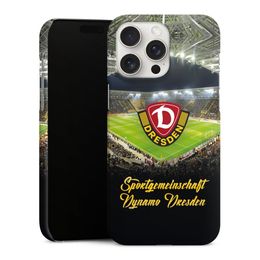 DeinDesign iPhone 15 Pro Max Handy Premium Case Smartphone Handyh&uuml;lle Schutzh&uuml;lle matt Sg Dynamo Dresden Sgd Official Licensed Product Premium Case