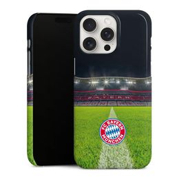 DeinDesign iPhone 15 Pro Max Handy Premium Case Smartphone Handyh&uuml;lle Schutzh&uuml;lle gl&auml;nzend Stadium Fc Bayern M&uuml;nchen Fcb Premium Case