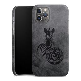 DeinDesign iPhone 12 Pro Handy Premium Case Smartphone Handyh&uuml;lle Schutzh&uuml;lle matt Official Licensed Product Msv Duisburg Zebra Premium Case