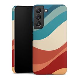 DeinDesign Galaxy S22 Handy Premium Case Smartphone Handyh&uuml;lle Schutzh&uuml;lle matt Ombre Wave Colour Premium Case