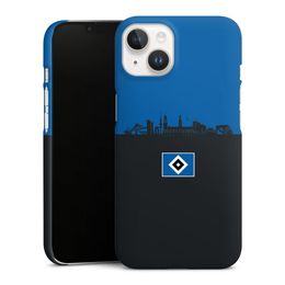 DeinDesign iPhone 14 Handy Premium Case Smartphone Handyh&uuml;lle Schutzh&uuml;lle matt Hsv Skyline Hamburg Premium Case