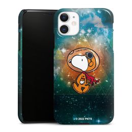 DeinDesign iPhone 11 Handy Premium Case Smartphone Handyh&uuml;lle Schutzh&uuml;lle gl&auml;nzend Official Licensed Product Astronaut Snoopy Premium Case