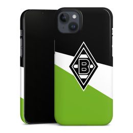 DeinDesign iPhone 14 Plus Handy Premium Case Smartphone Handyh&uuml;lle Schutzh&uuml;lle gl&auml;nzend Borussia M&ouml;nchengladbach Official Licensed Product Gladbach Premium Case
