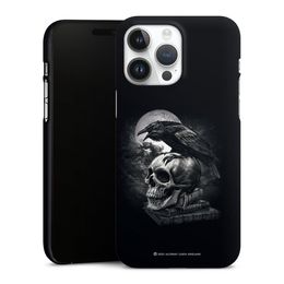 DeinDesign iPhone 14 Pro Max Handy Premium Case Smartphone Handyh&uuml;lle Schutzh&uuml;lle matt Raven Skulls Skull Premium Case