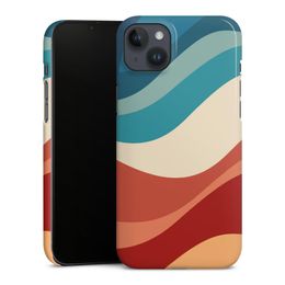 DeinDesign iPhone 14 Plus Handy Premium Case Smartphone Handyh&uuml;lle Schutzh&uuml;lle gl&auml;nzend Ombre Wave Colour Premium Case
