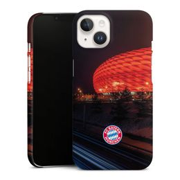 DeinDesign iPhone 14 Handy Premium Case Smartphone Handyh&uuml;lle Schutzh&uuml;lle matt Fc Bayern M&uuml;nchen Stadium Fcb Premium Case