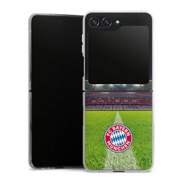 DeinDesign Galaxy Z Flip 5 Handy Hard Case Schutzh&uuml;lle transparent Smartphone Handy H&uuml;lle Stadium Fcb Fc Bayern M&uuml;nchen Hard Case
