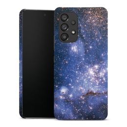 DeinDesign Galaxy A53 5G Handy Premium Case Smartphone Handyh&uuml;lle Schutzh&uuml;lle matt Weltall Galaxy Weltraum Premium Case