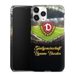DeinDesign iPhone 11 Pro Handy Premium Case Smartphone Handyh&uuml;lle Schutzh&uuml;lle gl&auml;nzend Official Licensed Product Sgd Sg Dynamo Dresden Premium Case