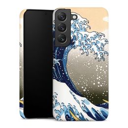 DeinDesign Galaxy S22 Handy Premium Case Smartphone Handyh&uuml;lle Schutzh&uuml;lle matt Katsushika Hokusai Die Gro&szlig;e Welle Vor Kanagawa Kunst Premium Case