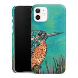 DeinDesign iPhone 12 Handy Premium Case Smartphone Handyh&uuml;lle Schutzh&uuml;lle matt Painting Animals Bird Premium Case