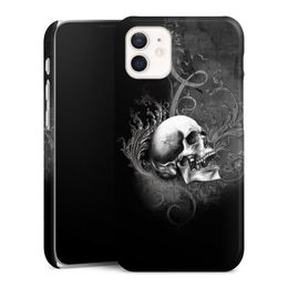 DeinDesign iPhone 12 mini Handy Premium Case Smartphone Handyh&uuml;lle Schutzh&uuml;lle gl&auml;nzend Gothic Skull Skulls Premium Case