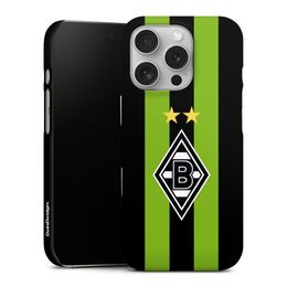 DeinDesign iPhone 16 Pro Handy Premium Case Smartphone Handyh&uuml;lle Schutzh&uuml;lle matt Stripes Borussia M&ouml;nchengladbach Gladbach Premium Case