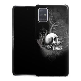 DeinDesign Galaxy A51 Handy Premium Case Smartphone Handyh&uuml;lle Schutzh&uuml;lle gl&auml;nzend Gothic Skull Skulls Premium Case