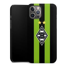 DeinDesign iPhone 12 Pro Max Handy Premium Case Smartphone Handyh&uuml;lle Schutzh&uuml;lle matt Stripes Borussia M&ouml;nchengladbach Gladbach Premium Case