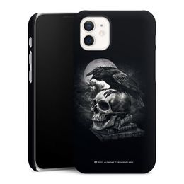 DeinDesign iPhone 12 mini Handy Premium Case Smartphone Handyh&uuml;lle Schutzh&uuml;lle matt Raven Skulls Skull Premium Case