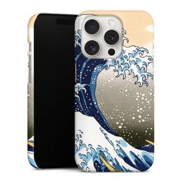 DeinDesign iPhone 15 Pro Handy Premium Case Smartphone Handyh&uuml;lle Schutzh&uuml;lle matt Katsushika Hokusai Die Gro&szlig;e Welle Vor Kanagawa Kunst Premium Case