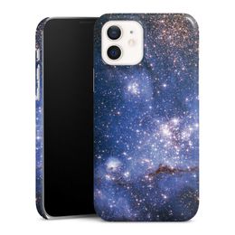 DeinDesign iPhone 12 Handy Premium Case Smartphone Handyh&uuml;lle Schutzh&uuml;lle gl&auml;nzend Galaxy Weltall Weltraum Premium Case